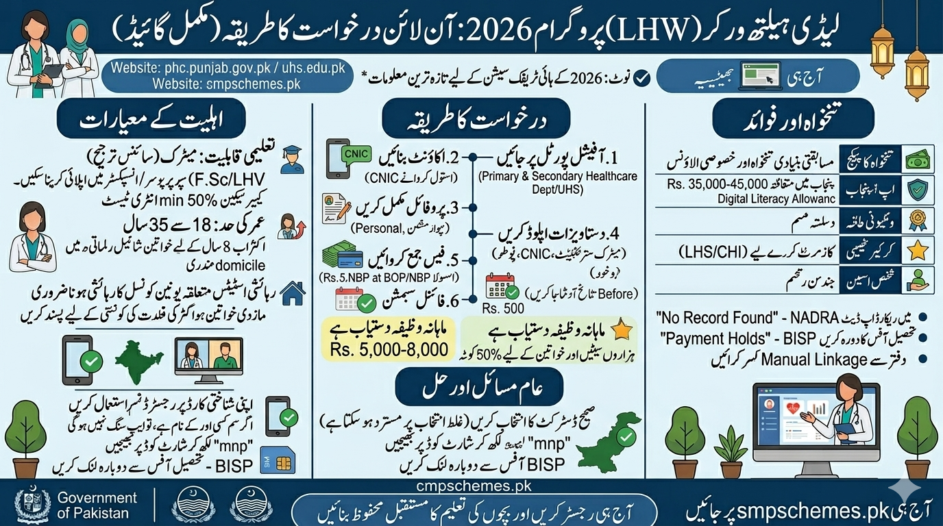 Lady Health Worker Program 2026 Apply Online
